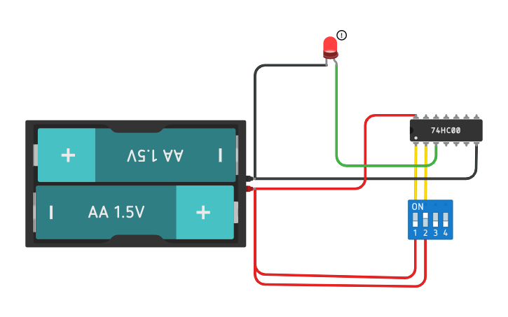 Circuit design Circuito NAND | Tinkercad
