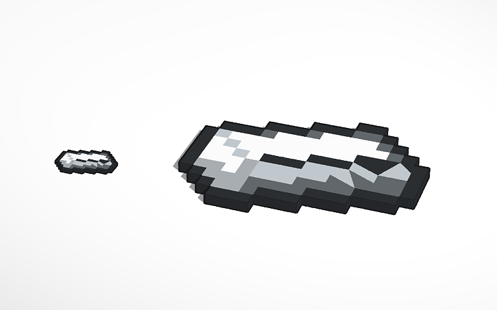 3D design minecraft iron - Tinkercad