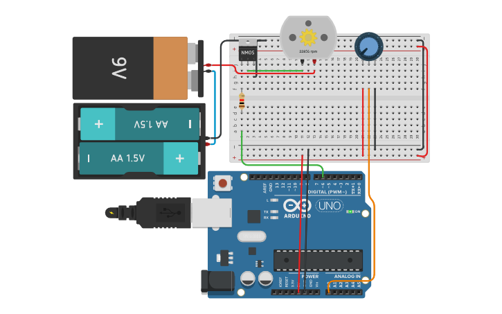 Circuit design Practica 2 | Tinkercad