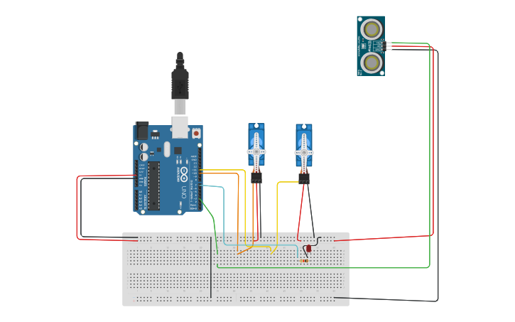 Circuit design Sensor - Tinkercad