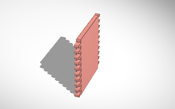3D design Brick Wall HO Scale (Normal style) - Tinkercad
