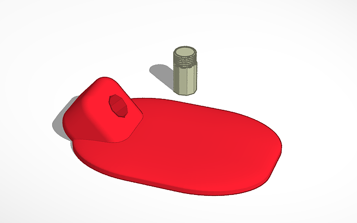 3D design paintball marker gun stand - Tinkercad