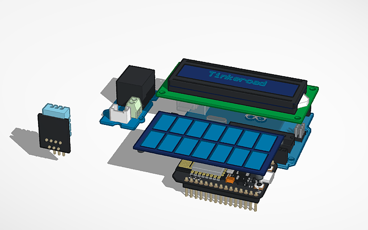3d Design Iot Based Smart Home Garden Monitoring And Automation System Tinkercad