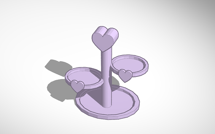3D design Jewelry Holder - Tinkercad