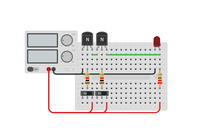 Circuit Design Nand Gate Tinkercad
