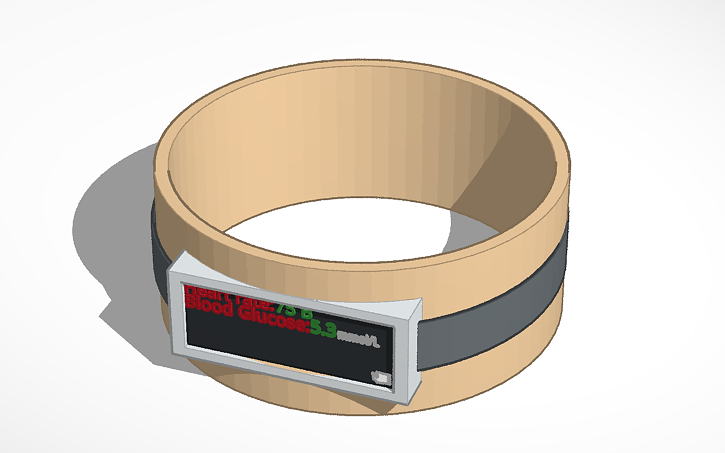 3D design Diabetic Ring Model [Bio-Med Project] | Tinkercad