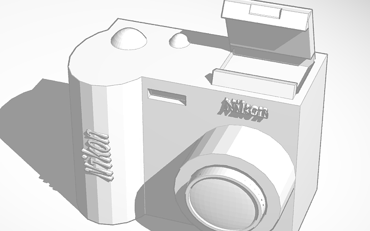 3D design camera nikon - Tinkercad