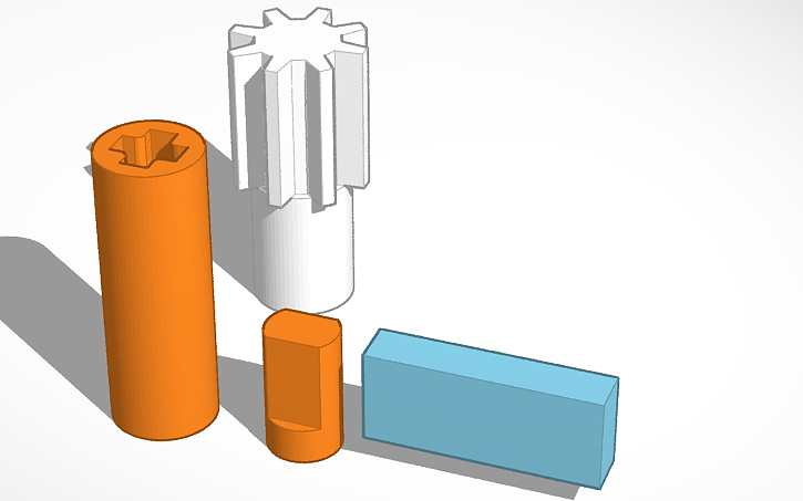 3D design 28BYJ_LEGO_shaft_connector - Tinkercad