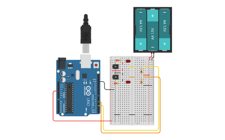 Circuit design Transistor Circuit#2 | Tinkercad