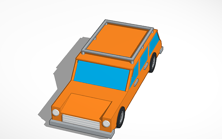 3D design Copy of Marge's Simpsons Station Wagon Car - Tinkercad