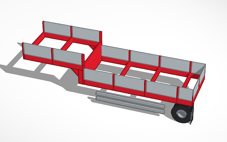 3D design rc trailer - Tinkercad