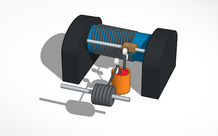 3D design Filament winding - Tinkercad