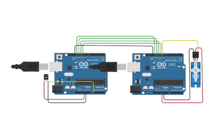Circuit Design Control Of Servo By Temperature Sensor Via Spi 1384