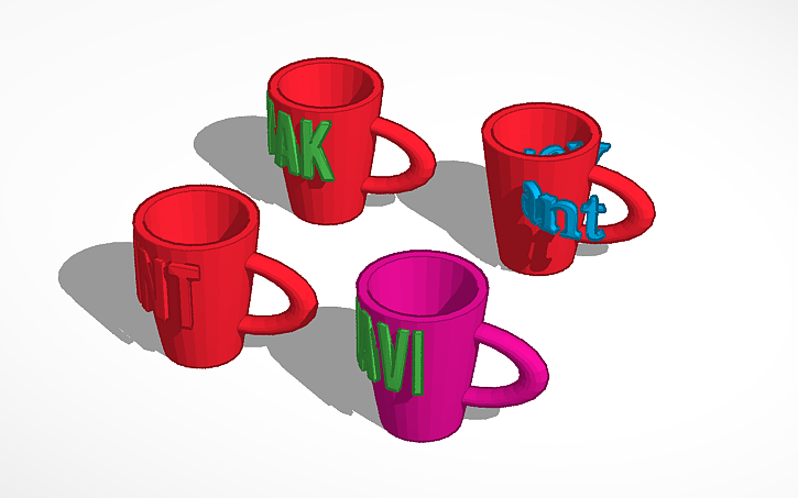 3D design cup - Tinkercad
