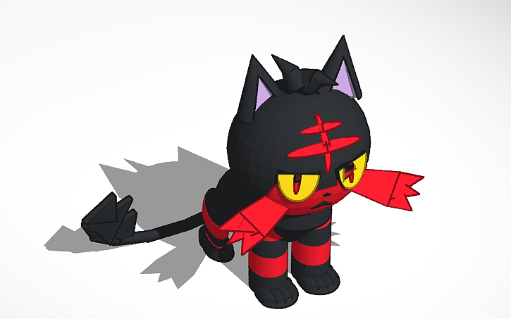 3D design pokemon litten | Tinkercad