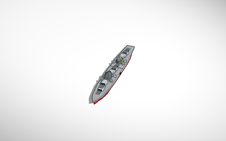 3D design MNS Glory, the Ultimate Battleship! - Tinkercad