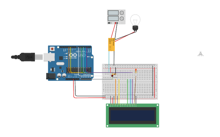 Circuit design Humidity Control - Tinkercad