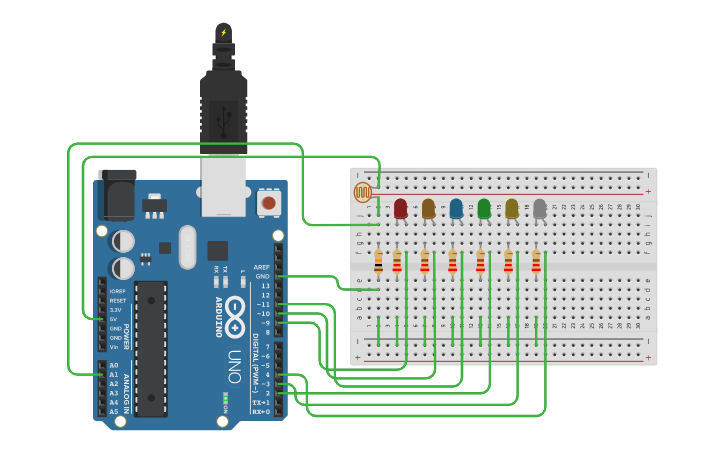 Circuit design IOT_LAB8 | Tinkercad