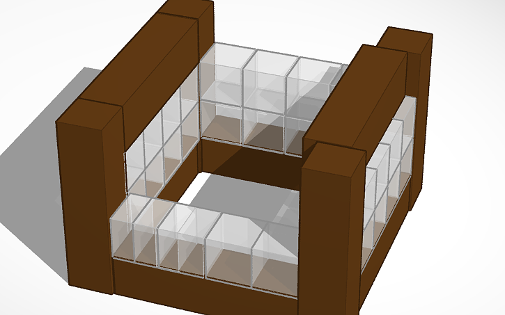 3D design Minecraft house - Tinkercad