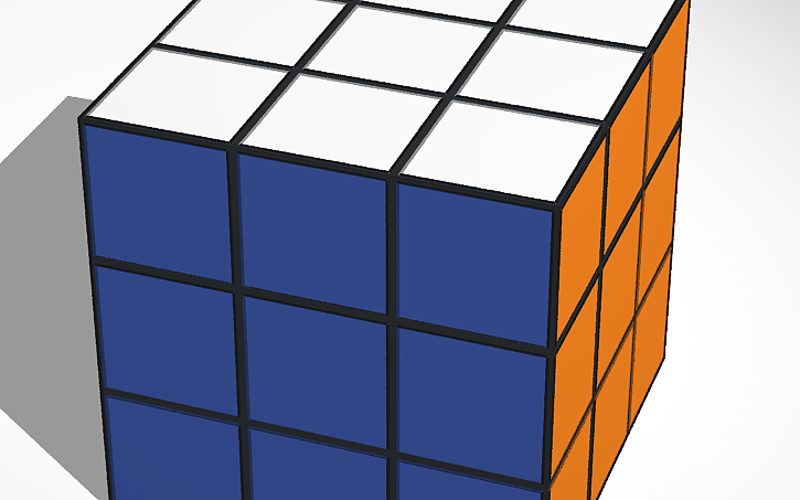 3D design Rubik's Cube - Tinkercad