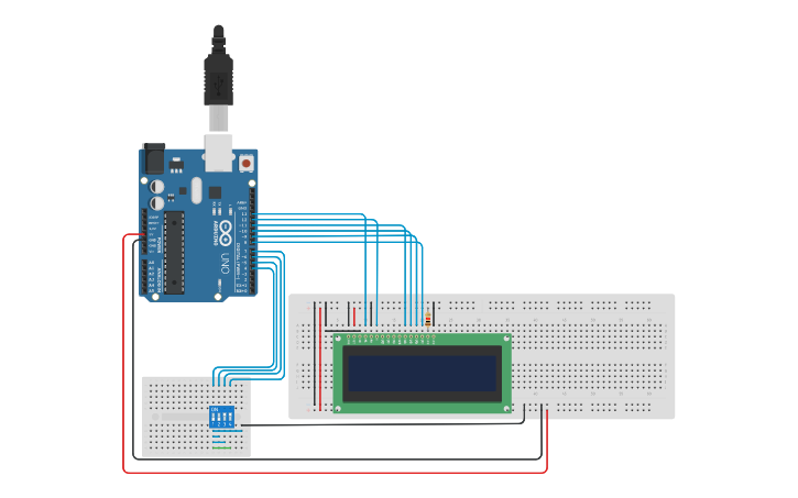 Circuit design Water Level Sensor - Tinkercad