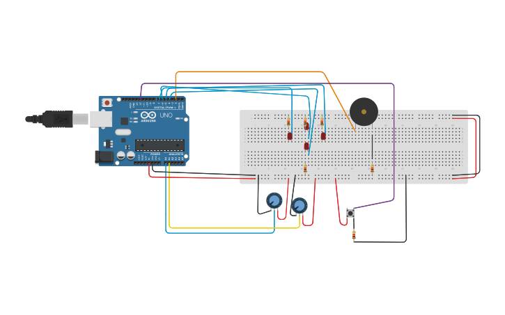 Circuit design Joystick - Tinkercad