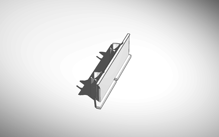 3d Design Led Strip Holder For Greyhound 220 Tinkercad