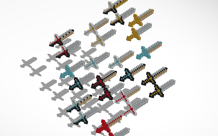 3d Design Swords Tinkercad