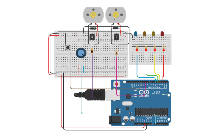 Circuit design EVALUACION DE SISTEMAS EMBEBIDOS - Tinkercad