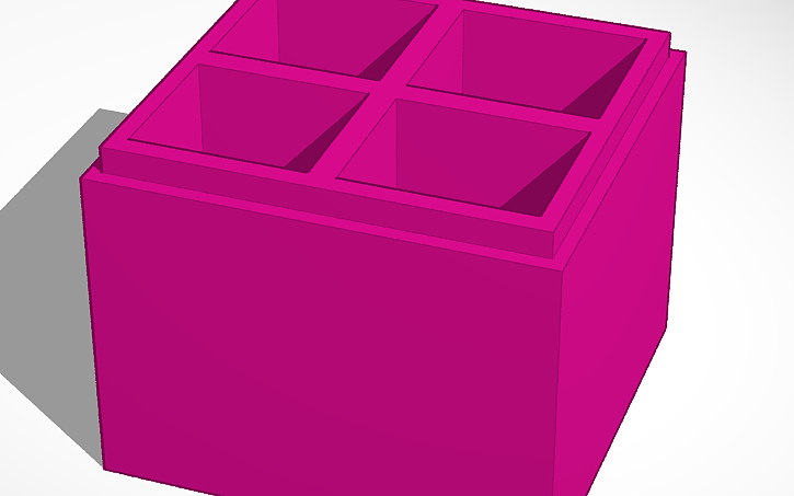 3d Design Pencil Holder Tinkercad