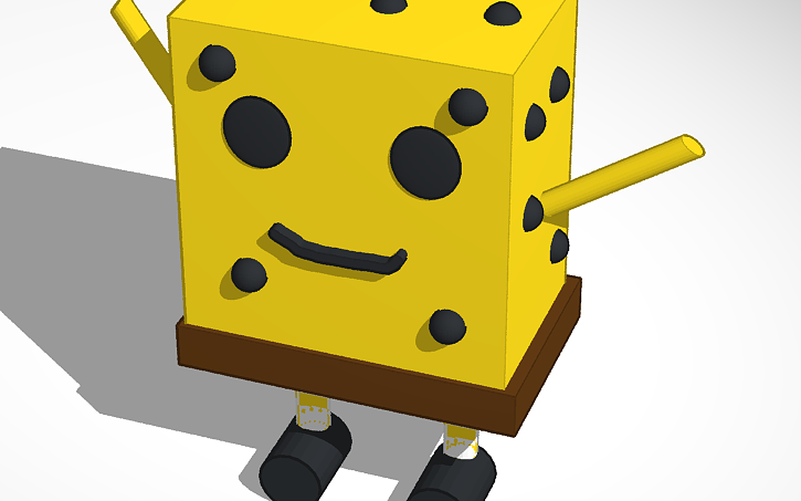 3D design Spongebob - Tinkercad