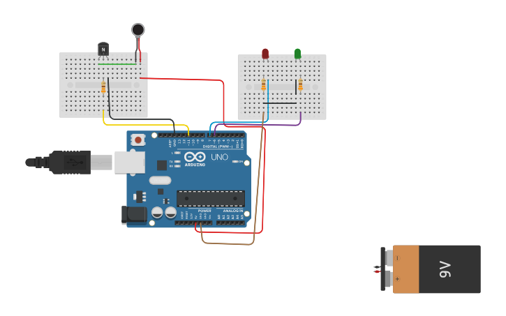 Circuit design vibration motor - Tinkercad