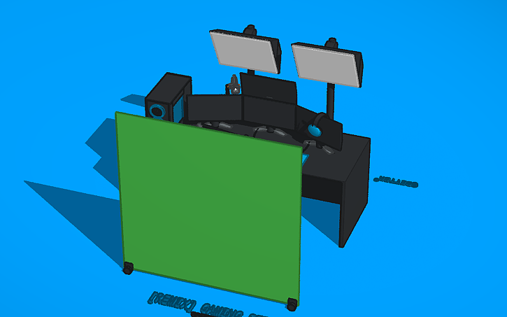 3d Design Gaming Setup Gaming Setup Gaming Setup Tinkercad