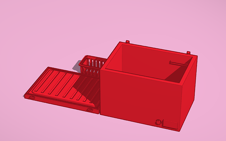 3D design deep freezer - Tinkercad