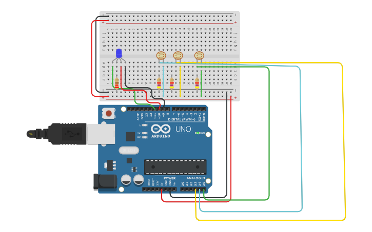 Circuit design exemplo 3 | Tinkercad
