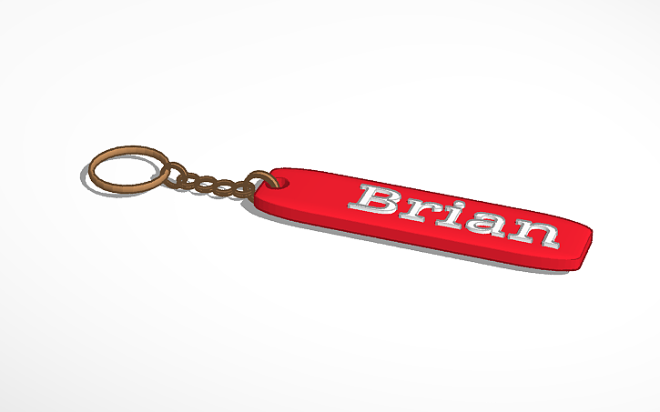3D design Brian - Keychain | Tinkercad