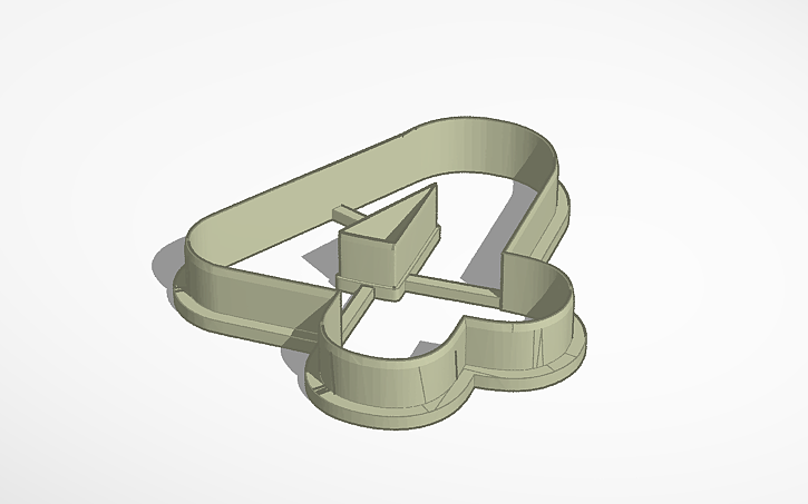 3D design Number 4 Cookie Cutter - Tinkercad