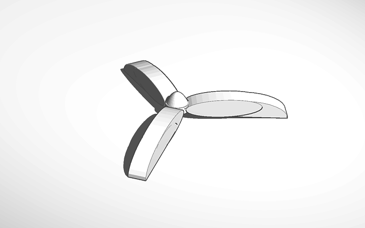 3D design Propeller with air foils for Hovercraft - Tinkercad