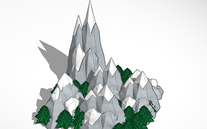 3D design forest - Tinkercad