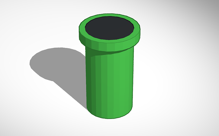 3D design Mario Tube/Pipe - Tinkercad