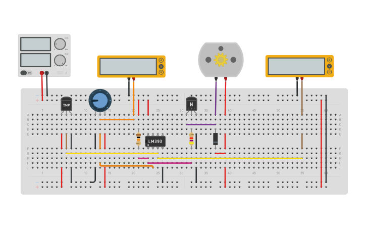 Circuit Design Temperature Control Fan Tinkercad