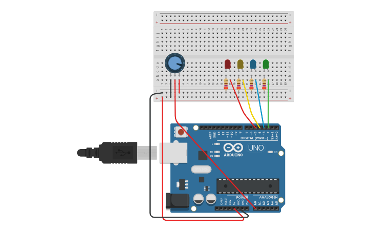 Circuit design unidad 3 tp3 ej 1 - Tinkercad
