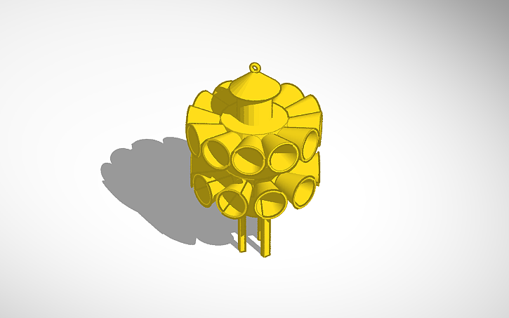 3D design 2T22 siren - Tinkercad