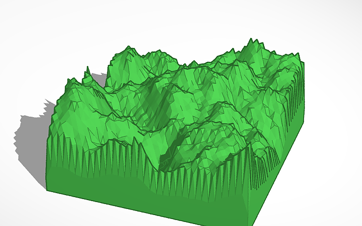 3D design 2x2 terrain | Tinkercad
