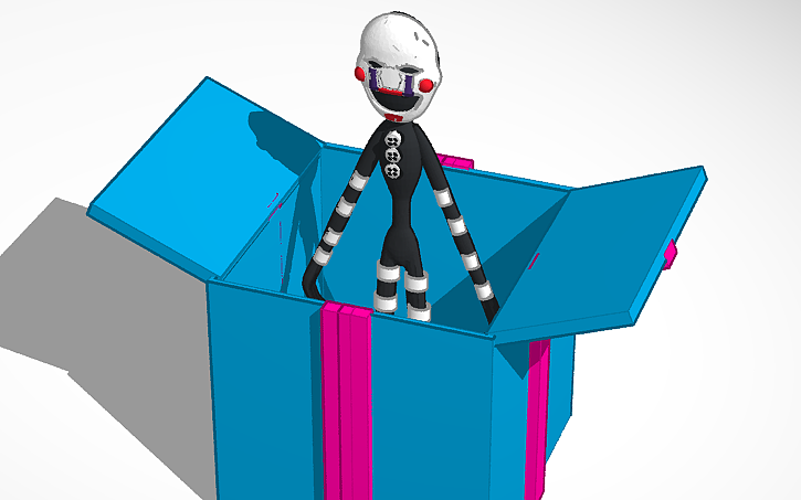 3D design FNAF 2 Marionette/Puppet - Tinkercad