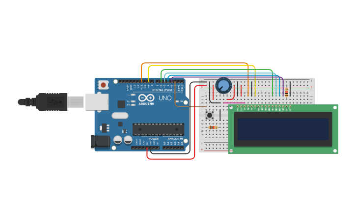 Circuit design stick man game - Tinkercad