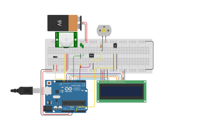 Circuit design FINAL SKILLS EXAM - EMBEDDED SYSTEM - Tinkercad