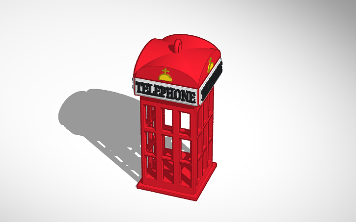 3D design London Phone Box - Tinkercad