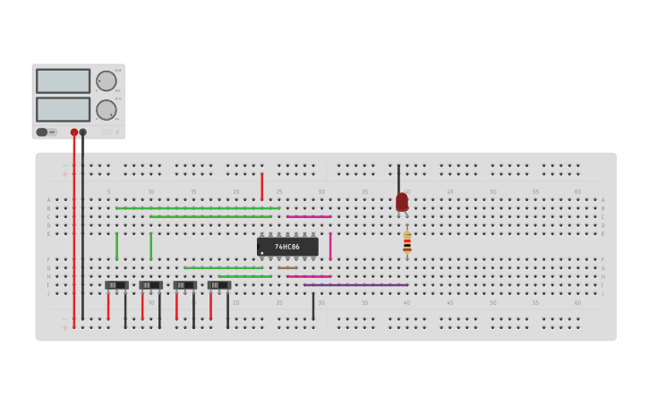 Circuit design Relatorio 2 - Exercicio 3c - Tinkercad