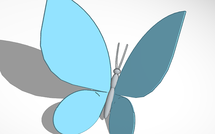 3D design Butterfly - Tinkercad